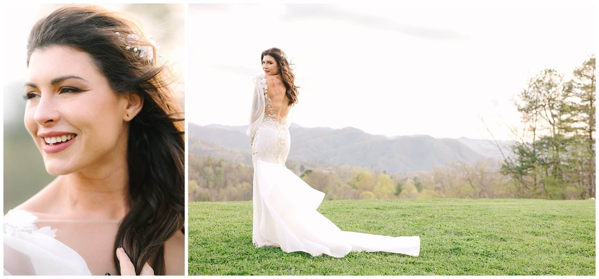 Custom Bridal Gown Photoshoot at the Ridge
