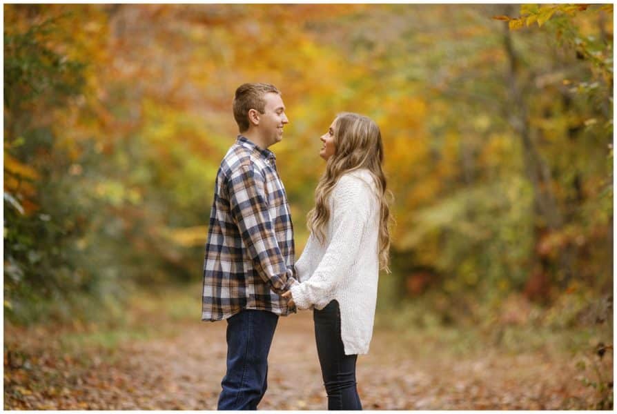 Waterfall Engagement Session in Brevard, NC