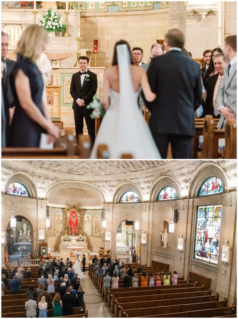 Basilica of St Lawrence Wedding & Chestnut Ridge Reception