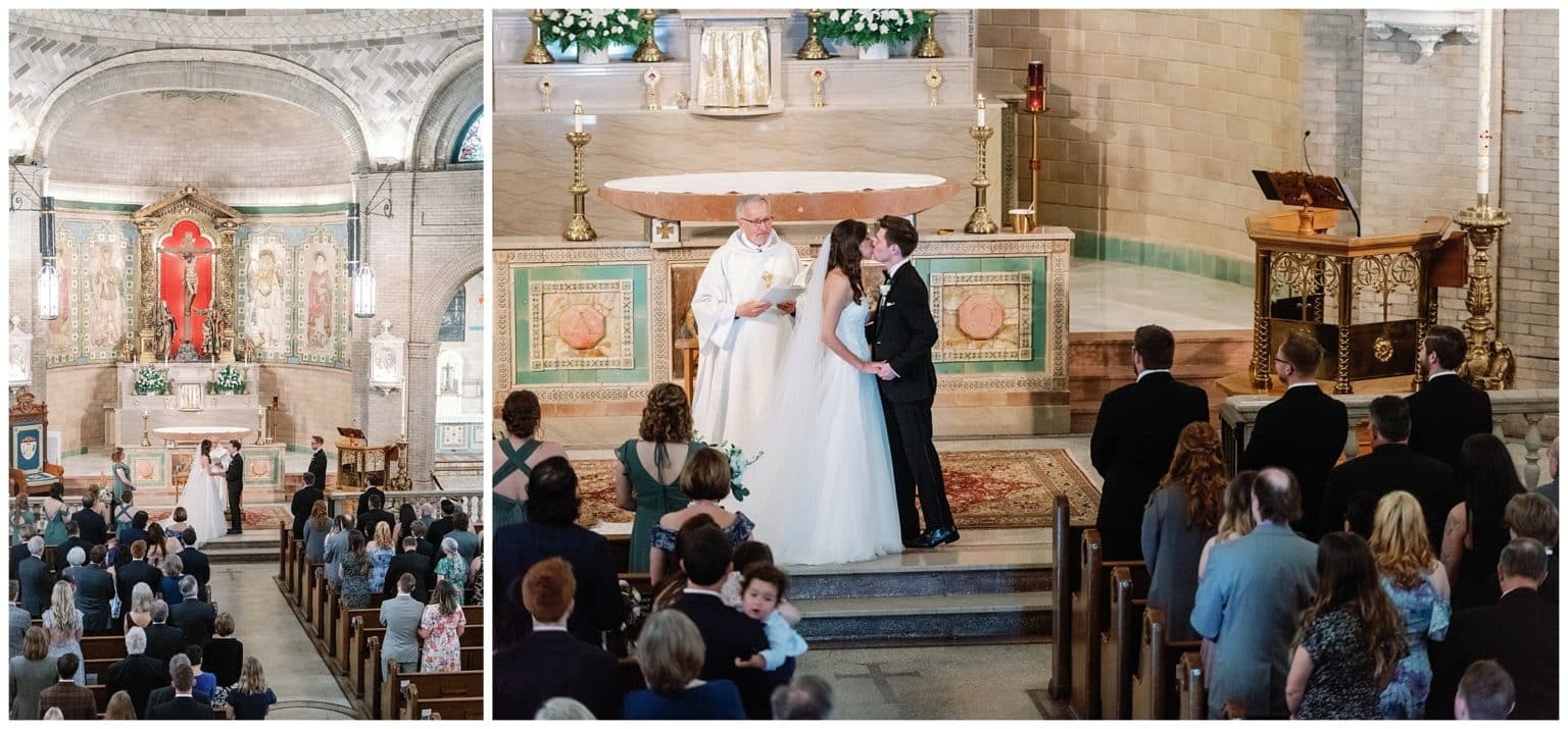 Basilica of St Lawrence Wedding & Chestnut Ridge Reception