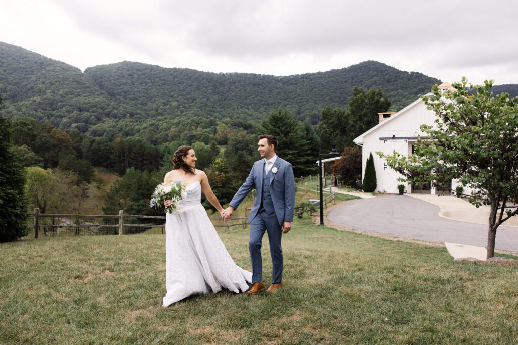 From Disney Internship to I Do | A Mountain View Wedding in Blue